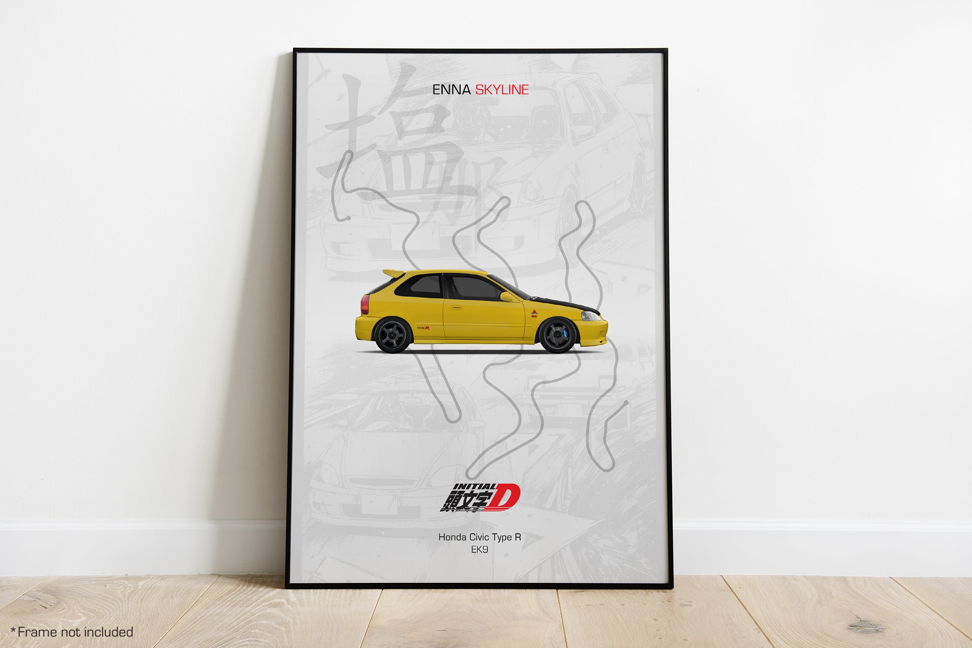 Honda Civic Type R EK9 - Initial D Poster – Custom Car Poster Shop