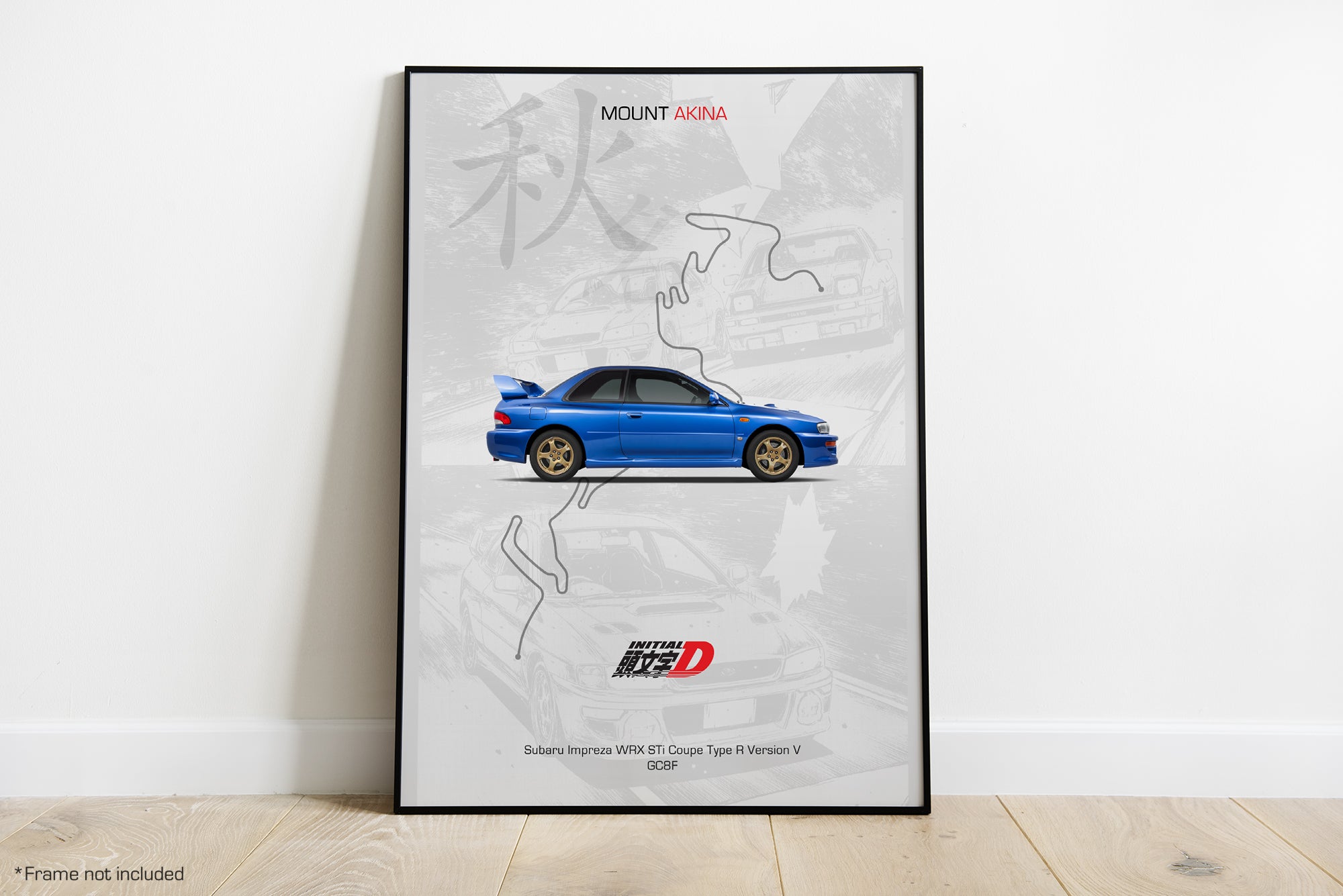 Subaru WRX STi - Initial D Poster – Custom Car Poster Shop