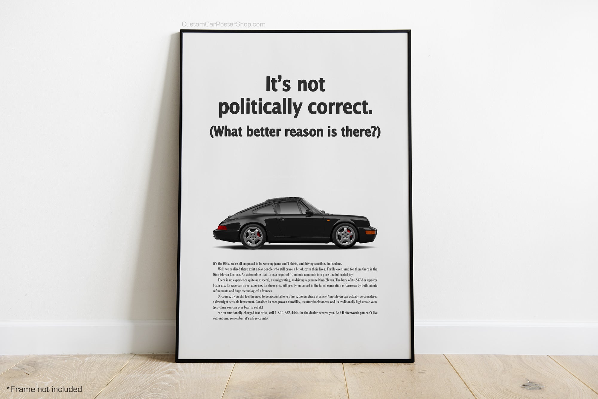 Porsche 911 (964) Inspired Vintage Wall Art - Politically Correct ...