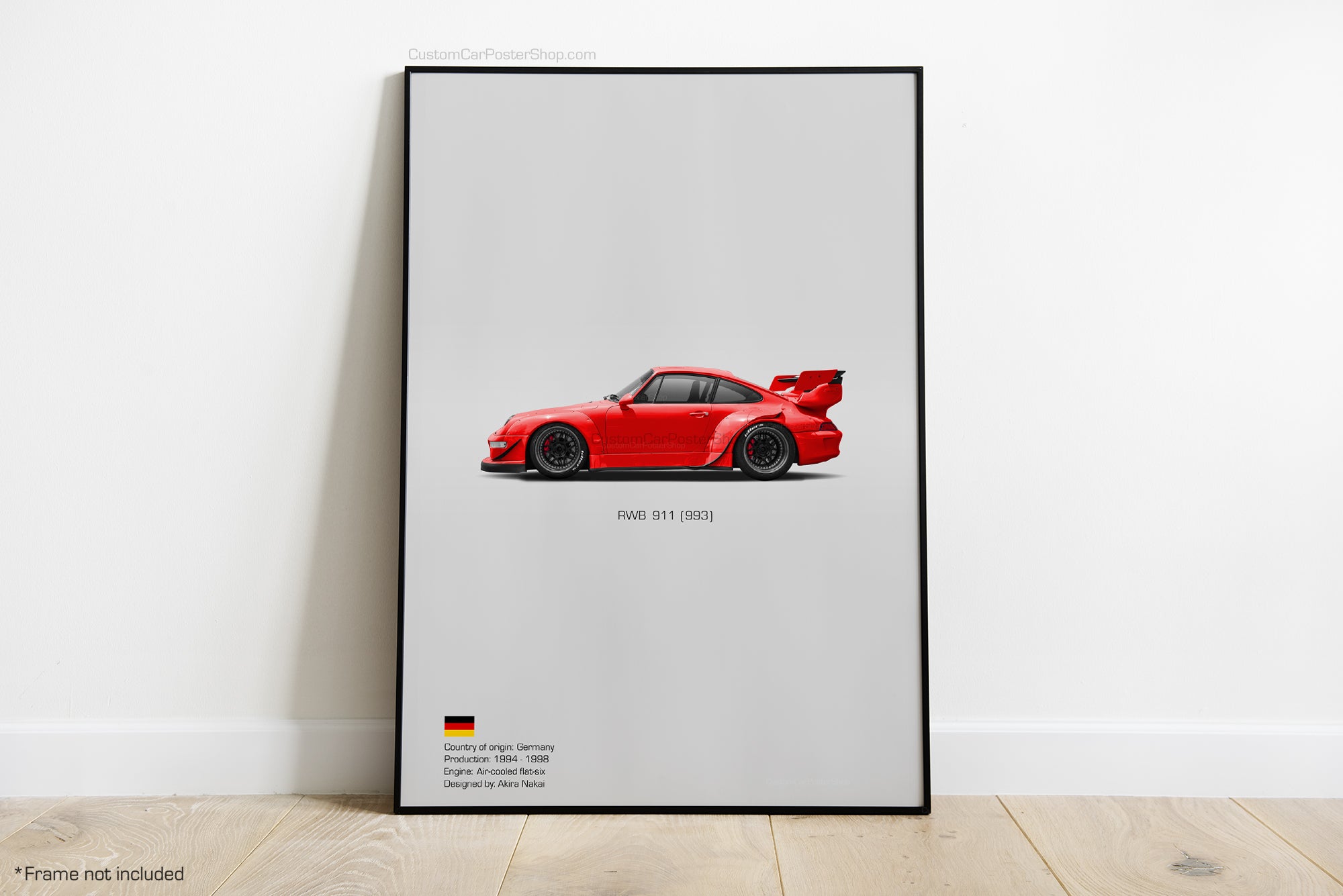 RWB Porsche 993 Poster - Wall Decor Wall Art – Custom Car Poster Shop