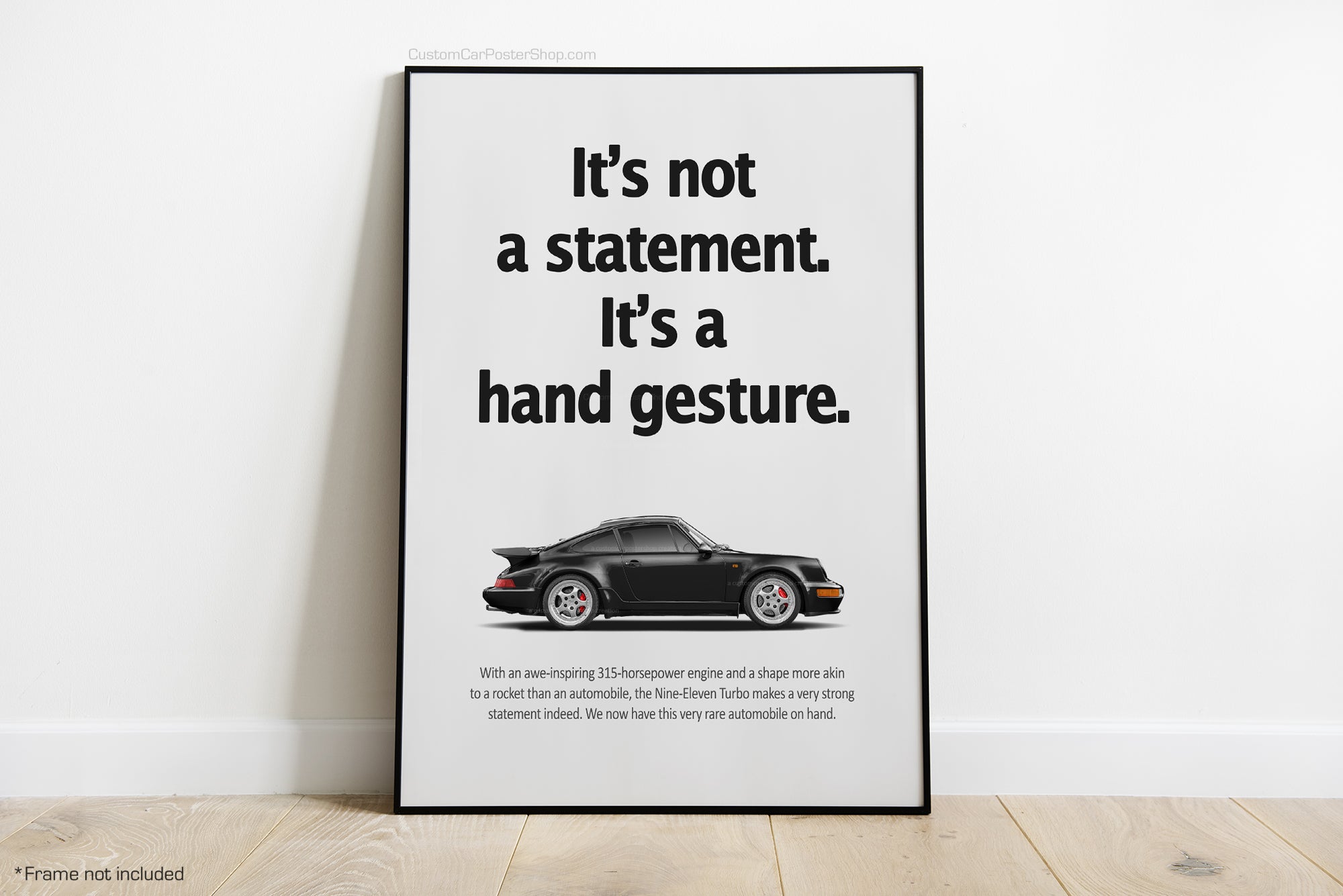 Porsche 964 Turbo Inspired Vintage Ad - Its not a statement – Custom ...
