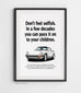 Porsche 911 Vintage Ad - Don't Feel Selfish – Custom Car Poster Shop