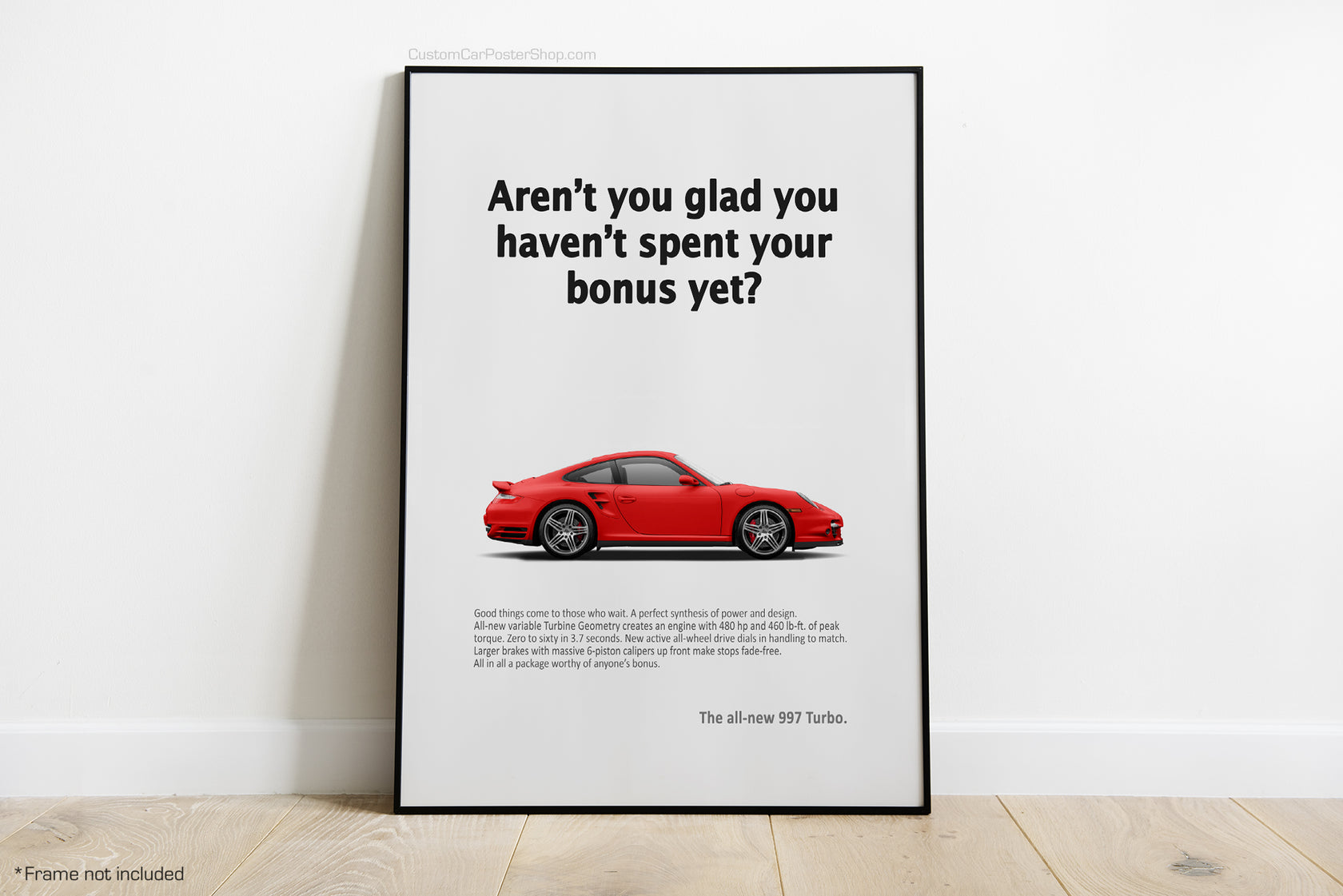 Porsche 911 (997) Turbo Vintage Ad - Spent Your Bonus – Custom Car ...